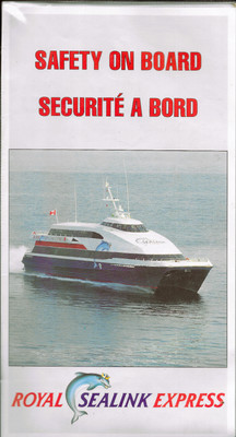 ROYAL SEALINK EXPRESS Safety Card 4 Page Laminated, Ocean Liner | eBay