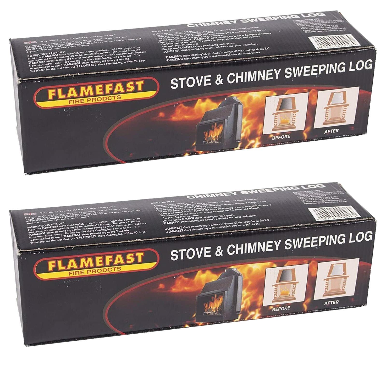 Chimney Cleaning Log Fireplace Stove Soot Creosote Cleaner Eco Flue ...