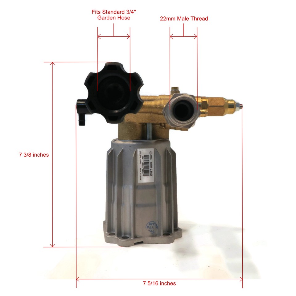 AR 7/8" Shaft 2800 PSI Power PRESSURE WASHER PUMP for Briggs & Stratton ...