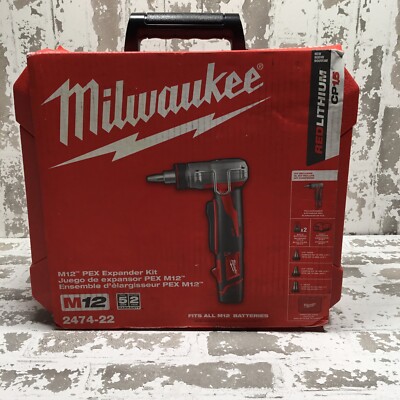 Milwaukee 2474-22 M12 12-Volt PEX Expansion Tool Kit with Hard Case | eBay