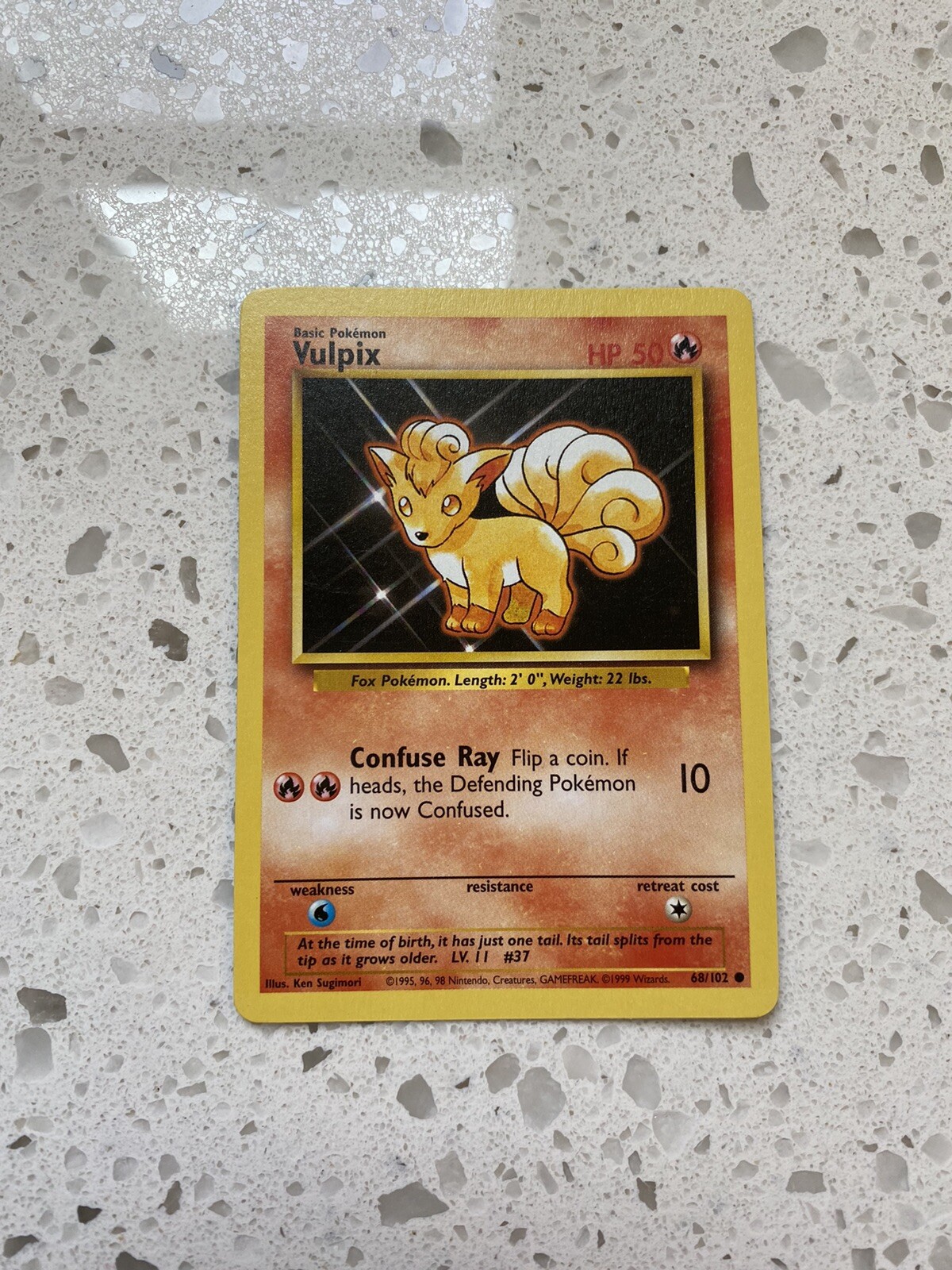 Vulpix Pokemon Card Error