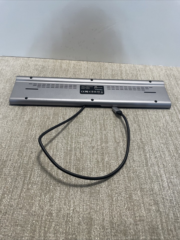 J5 Create JCD543 USB-C Triple Display Docking Station Display Port HDMI ...