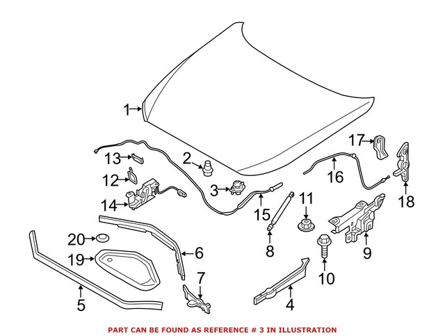 BMW 51237291089 Genuine OEM Factory Original Hood Bumper for sale ...