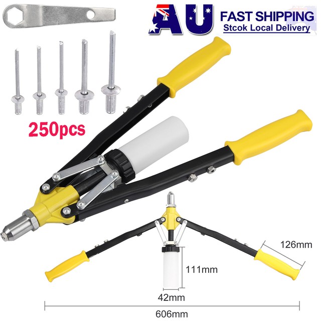 Heavy Duty Pop Rivet Gun Riveter Pliers Scissors Double Long Handle 250 ...
