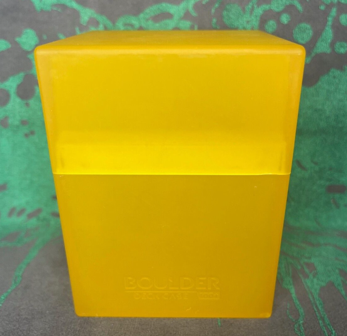 Ultimate Guard Boulder 100+ Deck Box - Amber - Perfect for MTG Yu-Gi-Oh ...