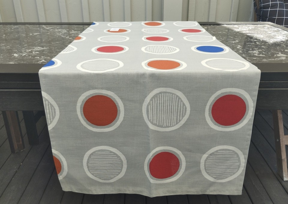 Vintage Norwegian Sandvika Veveri Poly/Cotton table runner. Norway ...