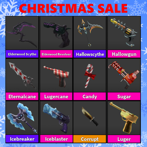Murder Mystery 2 Godly Bulk Sets Rare Items MM2 - CHRISTMAS SALE - UK ...