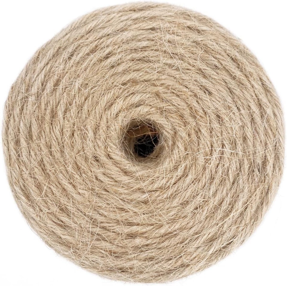 500FT Jute Twine Rope 3mm Natural Thick Garden String Heavy 3mm, Brown ...