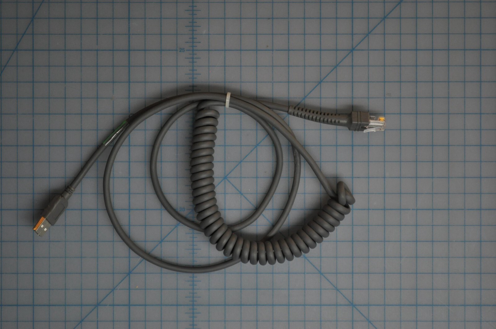 MOTOROLA Symbol LS1208 LS3408 9FT Coiled USB Cable Grade B CBA-U12 ...