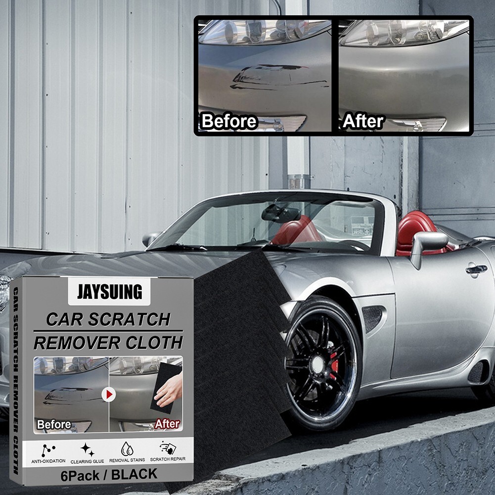 6PCS NANO SPARKLE CLOTH FOR CAR SCRATCHES OXIDATION CLOTH SCRATCH ...