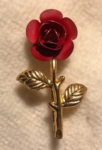RED ROSE Pin ~ Lovely and Simple | eBay
