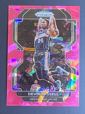 🏀 2021-22 Panini Prizm Basketball Pink Ice Parallel #130 Devin VASSELL ...