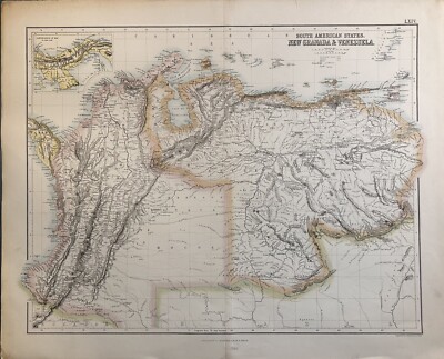 Pre-1900 - Map Of Venezuela - 3