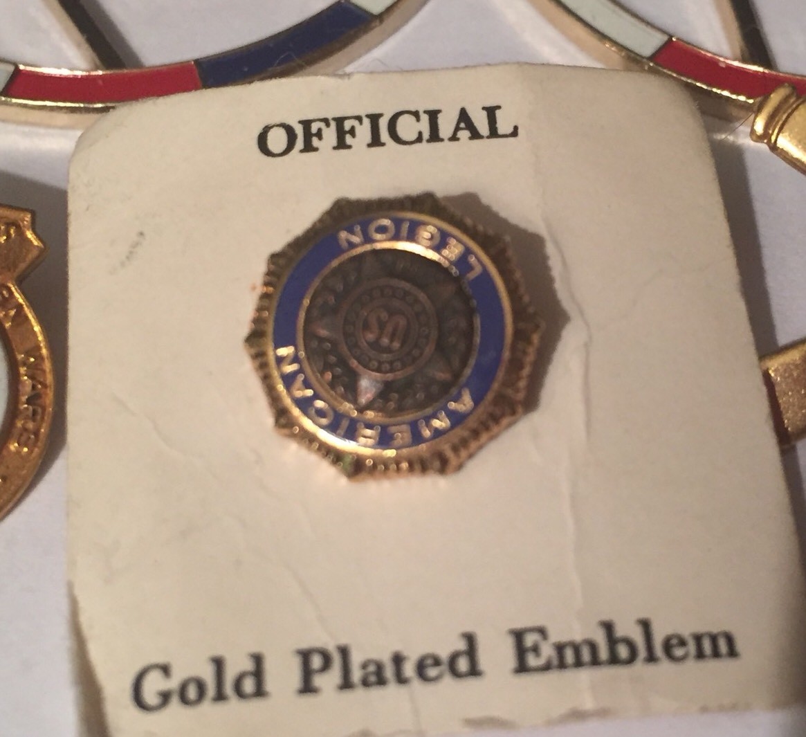 Lot VFW Civic Club Lapel Pins Pendants Key Chains Tie Clips Money Clips ...