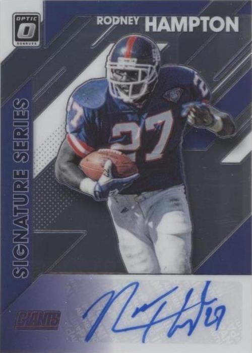 2020 Panini Donruss Optic - Signature Series Rodney Hampton #SS-RH (AU ...