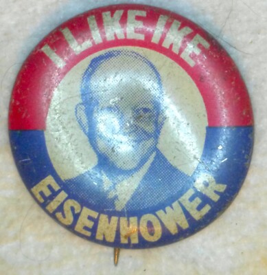 I LIKE IKE EISENHOWER CAMPAIGN PIN | eBay