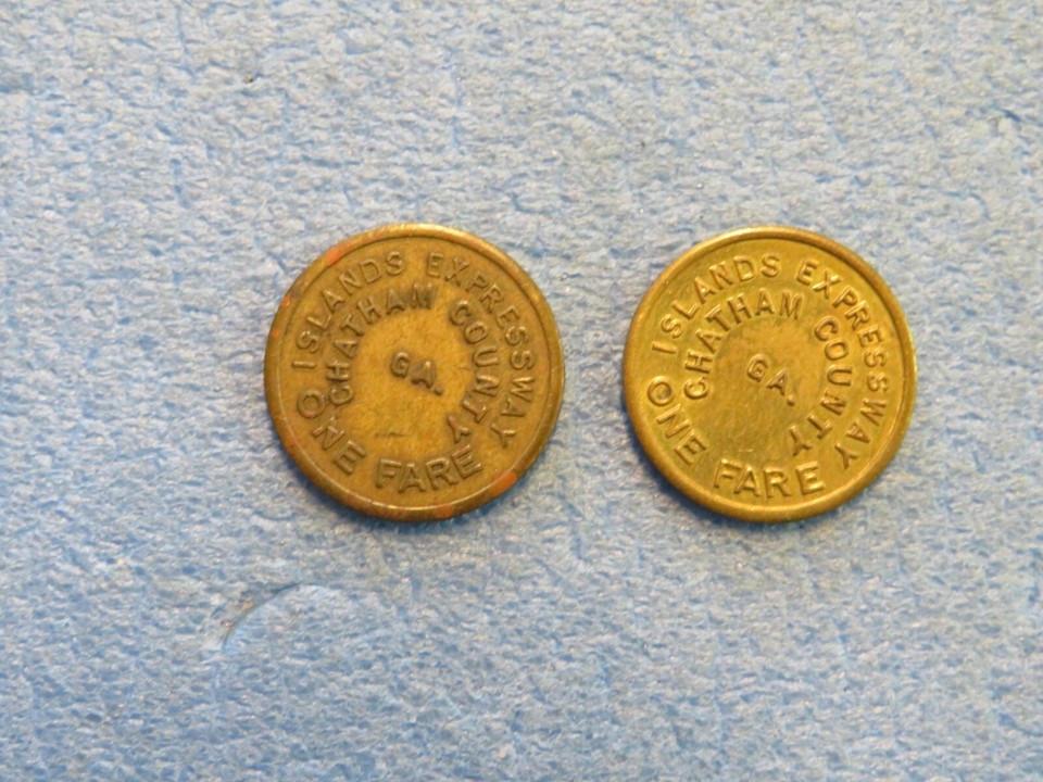 Lot of (2) Islands Expressway-Savannah, Georgia Transit Token GA 780 K ...