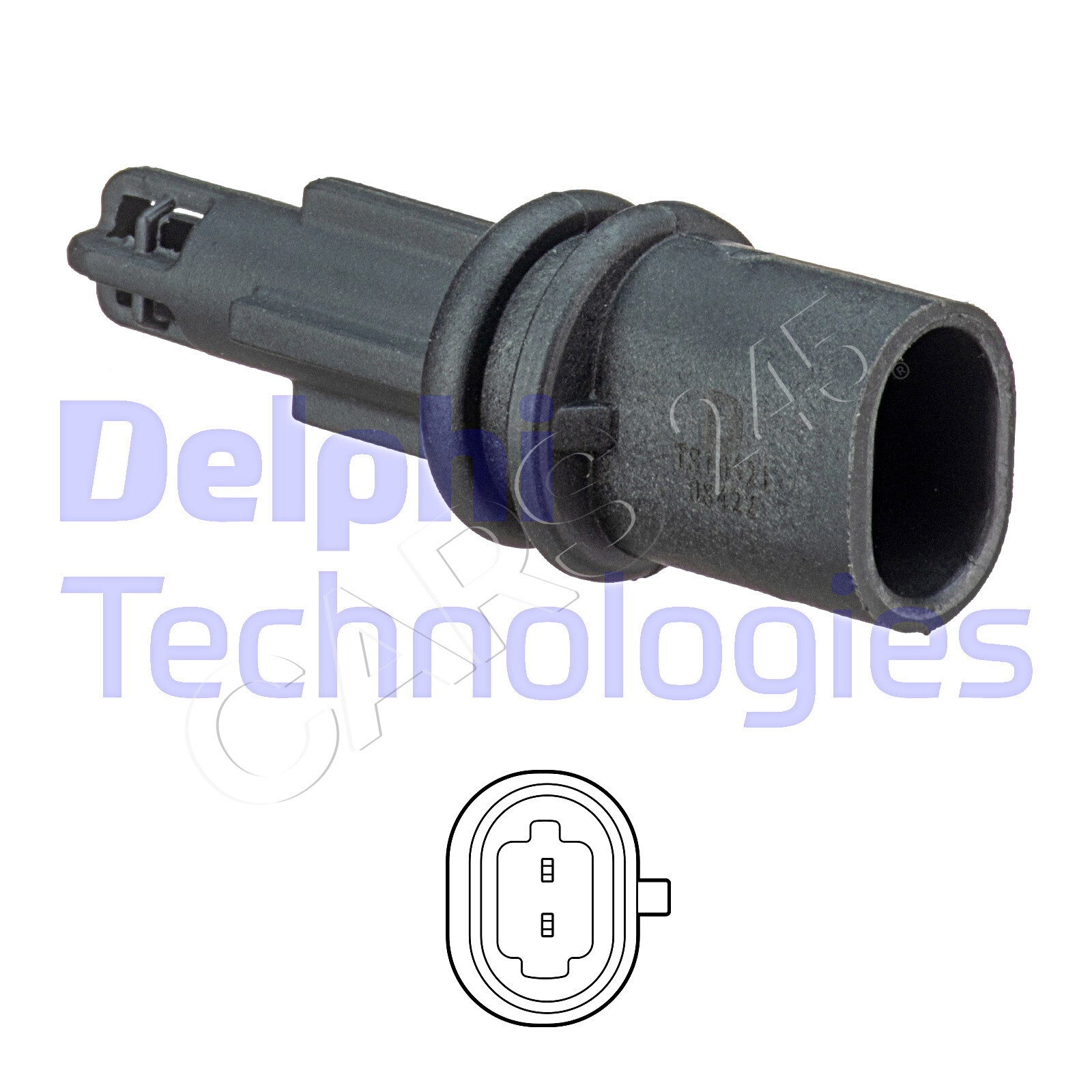 DELPHI Intake Air Temperature Sender Unit Black For OPEL VAUXHALL G H ...