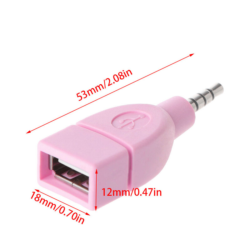 Female to 3.5mm Male AUX Plug Converter Adapter Plug USB 2.0 for Car | eBay