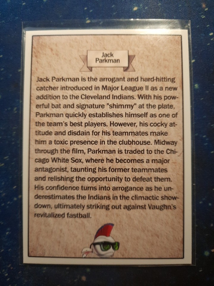 Jack Parkman / David Keith Custom Art Card - Major League Movie - Card ...