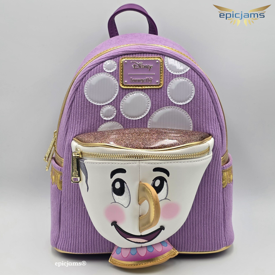 Loungefly Disney Beauty and the Beast Chip Figural Corduroy Mini ...