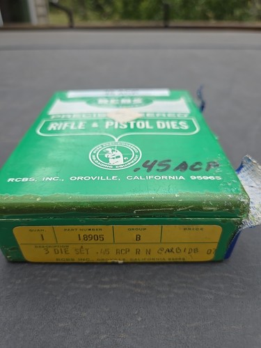RCBS 45 ACP 3 Die Set. 45 Reloading Dies. | eBay