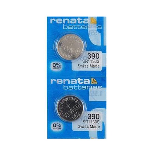 Renata 390 SR1130SW Batteries - 1.55V Silver Oxide 390 Watch Battery (2 ...