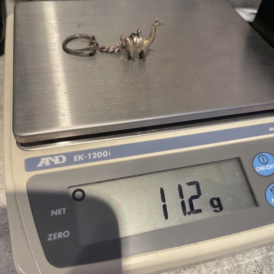 Beautiful Vintage Handmade 925 Sterling Silver Llama Alpaca Peru Key ...