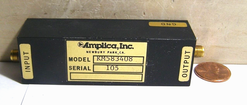 AMPLICA INC MODEL KM583408 RF AMPLIFIER ... S/N:105 COLOR:BLACK/GOLD | eBay