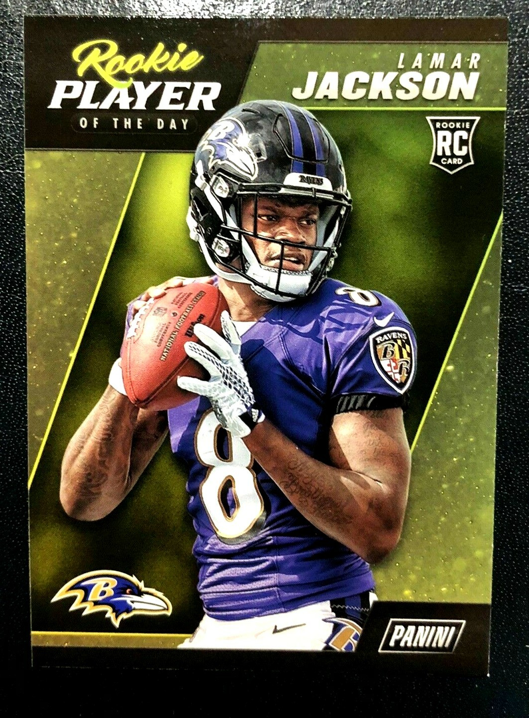 Lamar Jackson RC 2018 Panini Rookie Player of the Day Card#R4-Ravens QB ...