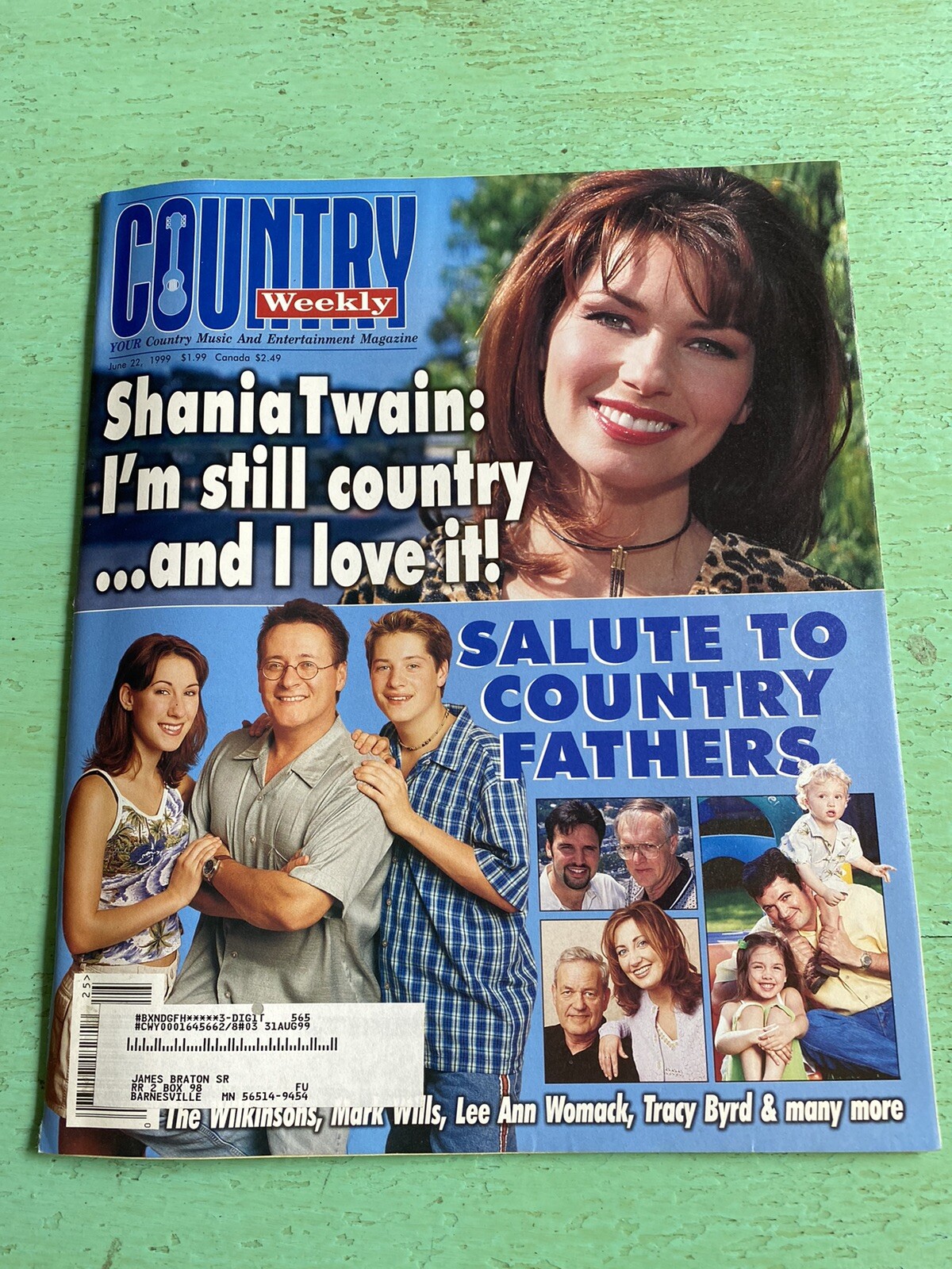 Vintage Country Music Weekly Magazine June 1999 Shania Twain Magazine ...