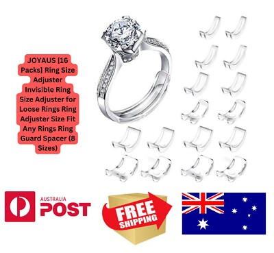 16 Packs Ring Size Adjuster Invisible, Fit Any Ring Guard Spacer (8 ...