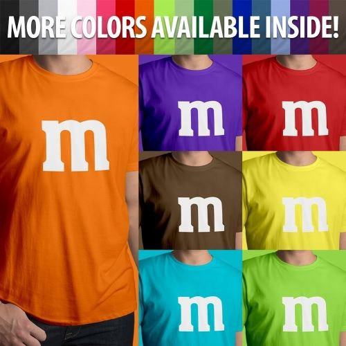 Halloween M Costume Tee Tshirt Gift Unisex Shirt Group Couples M and M ...