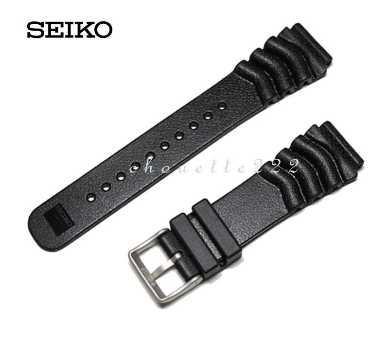 Seiko Divers Urethane Rubber Watch Band 22mm (DAL0BP) for sale online ...