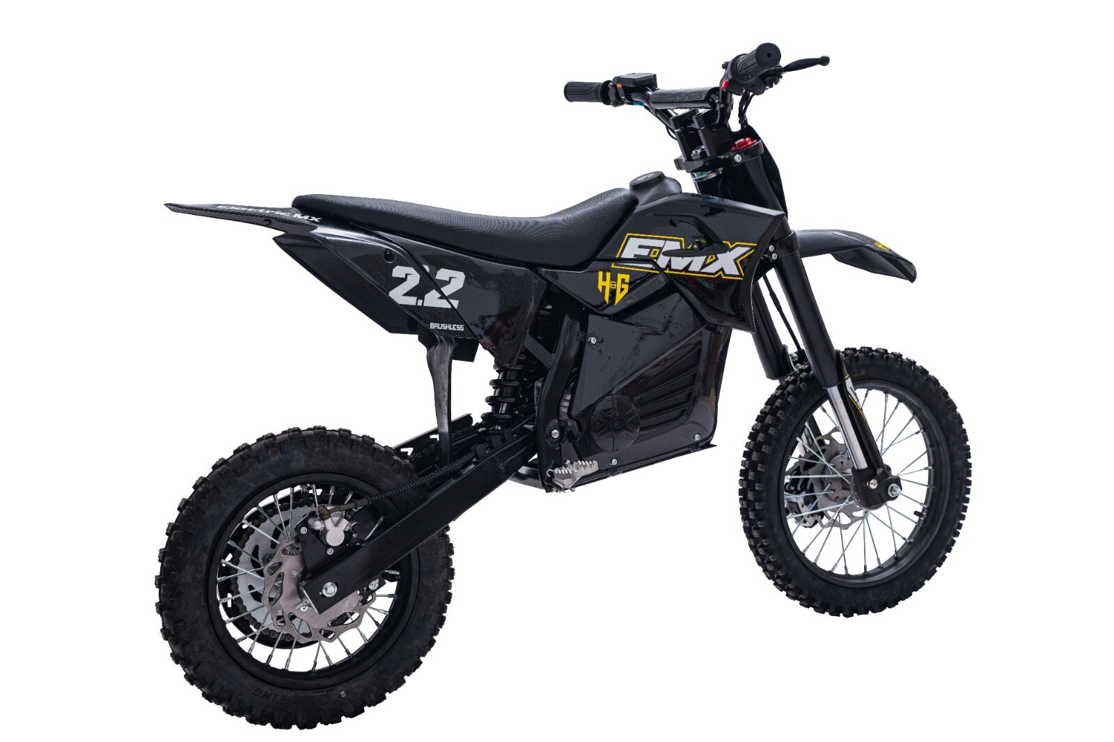 Electric Kids Dirt Bike - 60V 2.2KW 14"/12" -30mph Brushless Motor EMX2 ...