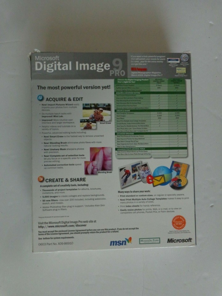 Microsoft Digital Image Pro 9.0 For Windows | eBay