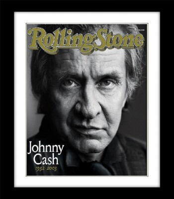 JOHNNY CASH Rolling Stone Front Cover Quality Print Mounted Framed FREE ...