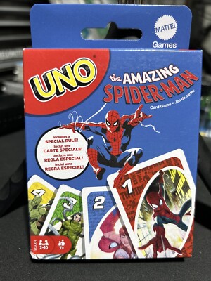 Mattel Games - UNO Spider-Man Classic Card Game (Marvel) Card Game, Tab ...