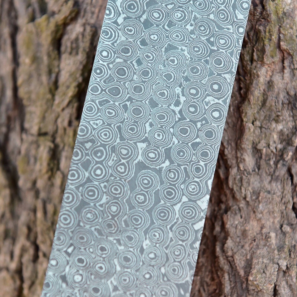 10 x 2 Hand Forged DAMASCUS STEEL Billet Bar For Knife Making Rain ...