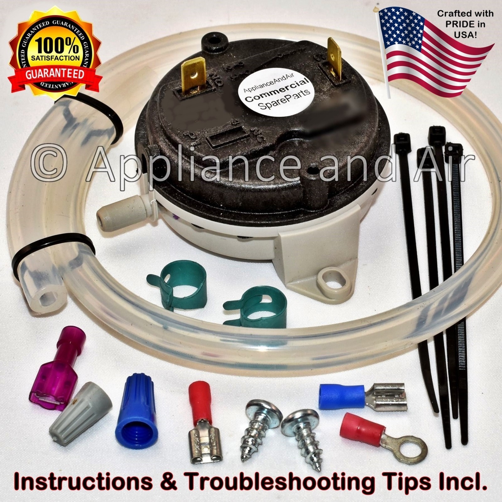 Enviro-Fire EF-1 EF-2 EF-3 EF-4 Vacuum Switch Kit EF-017 + EF-018 ...