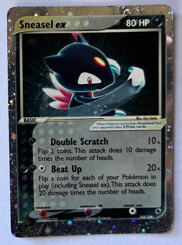 Sneasel ex #103/109 Pokémon Card - Ruby & Sapphire 2003 RARE | eBay