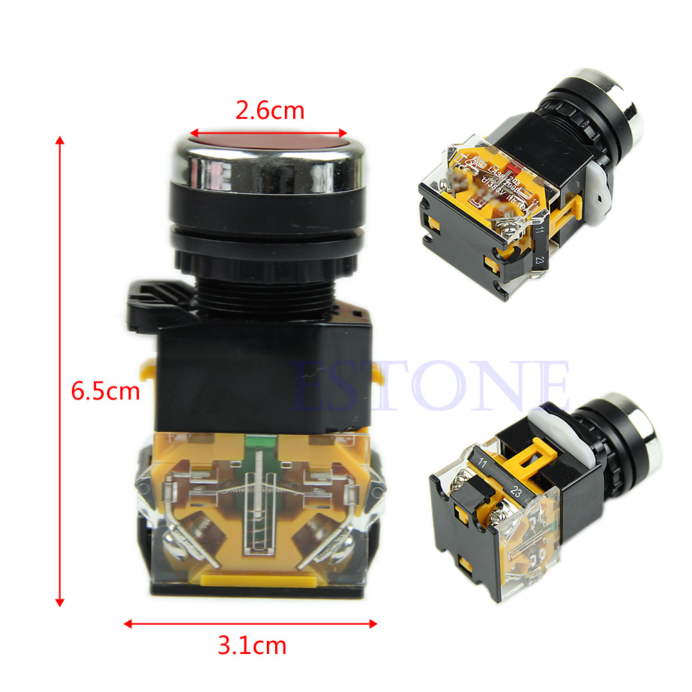Push Button Momentary Switch Heavy Duty Industrial Motor Control PB ...