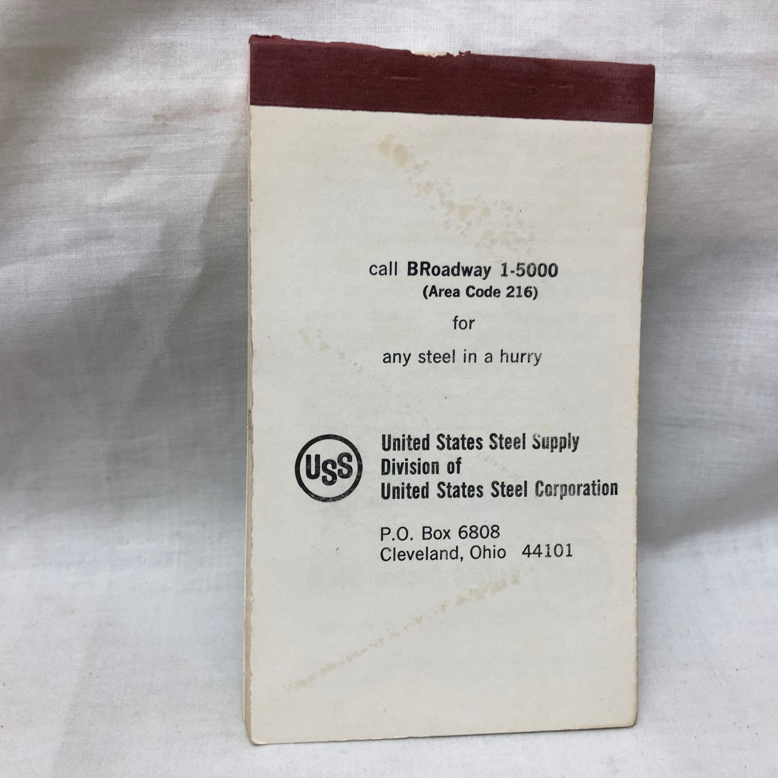 Vintage USS Steel Pocket Notebook Cleveland Ohio | eBay