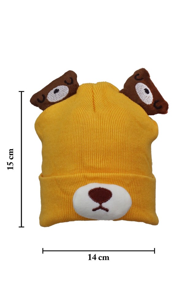 Baby Winter Knit Cap with Cute Bear Ears – Soft Warm Beanie Hat for ...