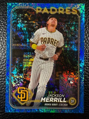 2024 Topps Update Jackson Merrill RC Debut US169 Blue Holo Foil ...
