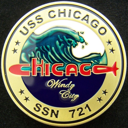 USS Chicago SSN 721 Navy Challenge Coin | eBay
