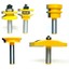 5 pc 3-1/2" Ogee Raised Panel & Ogee R&S Router Bit Set sct-888 ...