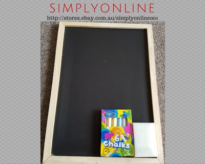 A4 CHALKBOARD 20cm wide 28cm long WITH CHALK AND ERASER Chalk Board ...