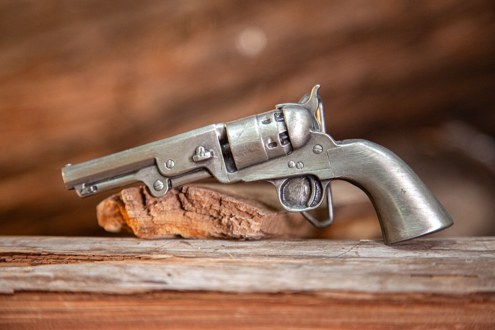 Vintage 1979 - Bergamot - COLT REVOLVER - BELT BUCKLE… - Gem