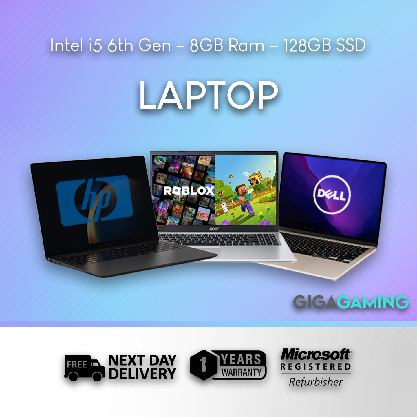 Budget Cheap Intel i5 6th Gen Laptop With Windows 10 8GB Memory 128GB ...